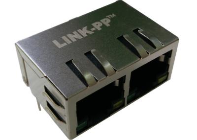 China XFVOIP5E-CLxu2-4MS POE Rj45 Dual Port Pinout 10/100Base-T W/LED for sale