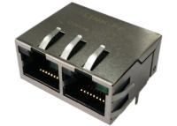 China XFATM2E-CTGxu2-4M Rj45 1x2 Port 10/100Mbps Tab-up Shield With LED for sale