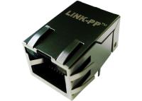 China RJ45 Socket RJMG16321B101NR Magnetic 10/100Base-T, Single Port WIth LED for sale