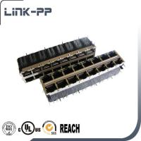 China Stacked RJ45 DU8T20103 10/100Base-T RJ45 2x8 Integrated Magnetics Jack for sale