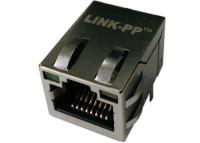 China XRJH-01M-4-E11-170 Magnetic RJ45 Jack LPJ16125AENL 10/100Base-T Tab-Up LED for sale