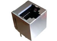 China Top Entry Rj45 JD2-0011NL Vertical Jack Magnetics 10/100Base-T Shield LPJD0013DNL for sale
