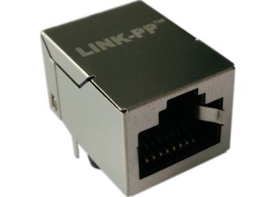 China Single Port Silver RJ45 Modular Jack Plugs 100M TLA-6T718 for sale