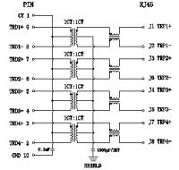 China V890-1AX1-A1 Vertical RJ45 Jack LPJD0834BDNL Gigabit Magjack 8 Core Magnetic for sale