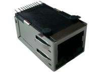 China MAGJACK SMT HR961160C 10/100Base-T With LED LPJ3011ABNL Rj45 SMT Connector for sale
