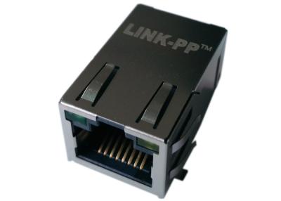 China SMT RJ45 Socket RJMG168218101GR Connector 10/100Mbps With LED for sale