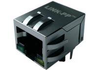 China RJ45 Single Port Connector RJMG1A121C1012R Integrated 10/100 Magnetics for sale