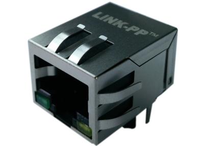 China RJ45 Single Port Connector RJMG1A121C1012R Integrated 10/100 Magnetics for sale