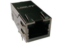 China GiGE Ethernet Socket RJMG201021610NR Rj45 10/100/1000Base-T With LED for sale