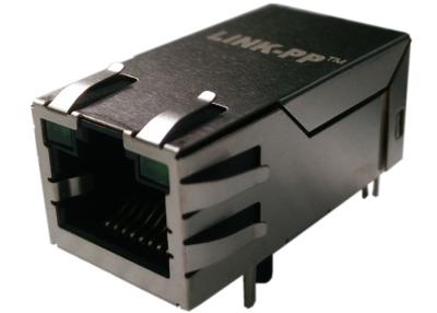 China 1000Base-T Rj45 Socket RJMG201024110NR Gigabit Ethernet Port With LED for sale