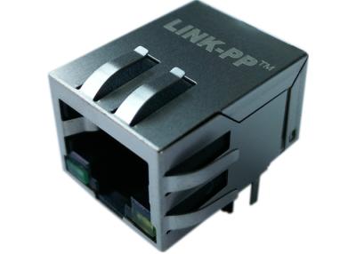 China ARJ11B-MFSAO-BA-A-GLU2 Magnetic RJ45 Jack 10/100Base-T Ethernet for sale