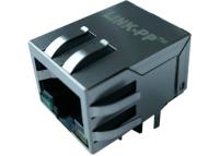 China ARJ11B-MBSAP-A-B-ELU2 Female Magnetic RJ45 Connector 10/100Base-T Ethernet for sale