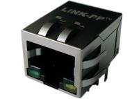 China RJ45 ARJ11B-MFSBR-A-A-EQU2 Female Magnetic Connector 10/100Mbps for sale