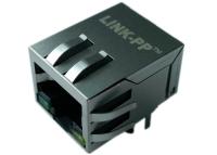 China Magnetic RJ45 Jack ARJ11E-MBSB-A-B-EM2 Single Port 1000 BASE-T Through Hole for sale