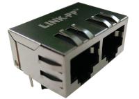 China XRJF-02J-0-D31-0A0 - 2 Port 10/100 MAG without LED- LK-RJF-02-D31-1-0A0 for sale