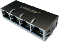 China Multi-port RJ45 RJMG2140212102B Rjmag Gigabit 4 Ports Interface for sale