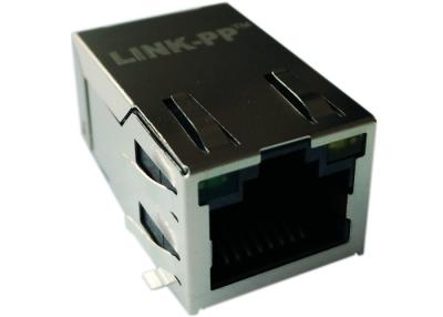 China SMT RJ45 RJMG168447101GR Lan 10/100, Single Port Leds Bi Gr/yl for sale