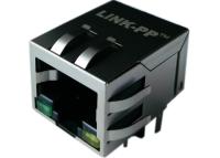 China Cat5 Female Connector XFATM2E-CAxu1-4MS Rj45 With Integrated Magnetics for sale