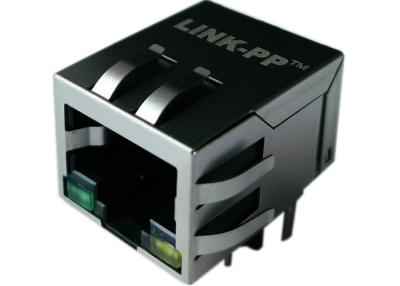 China Cat5 Female Connector XFATM2E-CAxu1-4MS Rj45 With Integrated Magnetics for sale