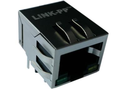 China Modular Jack Rj45 Female XFATM2G-CLxu1-4MS Integrated 10/100 Magnetics for sale
