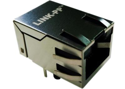 China Rj45 Modular Jack With Magnetics XFATM12C-CTMM1-4M Right AngleWith LED for sale
