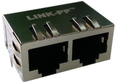 China Multi-port RJ45 HFJ12-1G16ERL Dual Tab-Down 1000Base-T Connector Wo/LED for sale