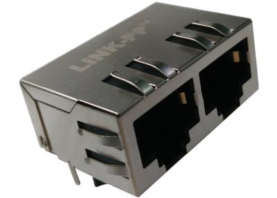 China Multi-port RJ45 HFJ12-1G41ERL Dual Tab-Down 1000Base-T Connector Wo/LED for sale
