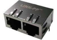 China Multi-port RJ45 HFJ12-2450ERL Dual Tab-Down 10/100Base-T Wo/LED for sale