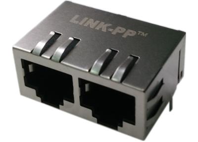 China Multi-port RJ45 HFJ12-2450ERL Dual Tab-Down 10/100Base-T Wo/LED for sale