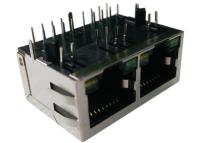 China Multi-port RJ45 HFJ12-2450ER-L11RL Dual Tab-Down 10/100Base-T W/LED for sale