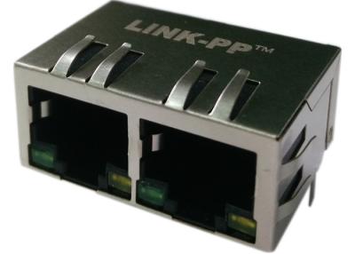 China Multi-port RJ45 HFJ12-2450ER-L12RL Dual Tab-Down 10/100Base-T W/LED for sale