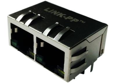 China Dual Rj45 HFJ12-2450ER-L15RL Halo FastJack Tab-Down 10/100Base-T W/LED for sale