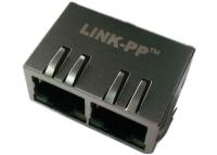China HFJ12-E2450ER-L78RL Dual Rj45 Halo FastJack Tab-Down 10/100Base-T W/LED for sale