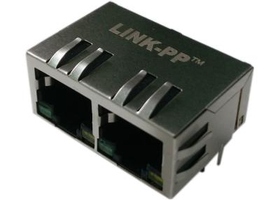 China Dual Rj45 HFJ12-2450ER-L55RL Halo FastJack Tab-Down 10/100Base-T W/LED for sale