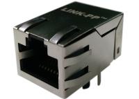China RJ45 With Integrated Magnetics XFATM9DM-CT1-4M 10/100Base-T None LED for sale