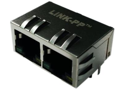 China XFATM2SA-CLxu2-4MS Dual Rj45 Jack 10/100Base-T Shield W/LED for sale