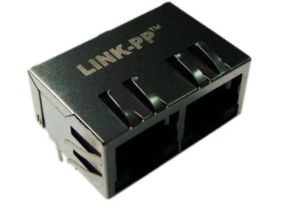 China XFATM6F-CLxu2-4MS Dual Port Rj45 Jack 10/100Base-T Shield W/LED for sale