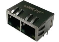China Dual Port Rj45 1000Base-T Shield W/LED XFGIB100-CLxu2-4MS Gigabit Ethernet for sale
