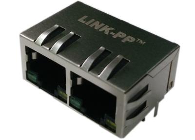 China Dual Port Rj45 1000Base-T Shield W/LED XFGIB100-CLxu2-4MS Gigabit Ethernet for sale