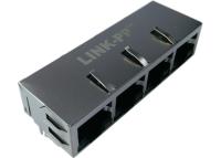 China XFATM2K-CLGG4-4NS Four Port 10/100Base-T Rj45 Shield With LED for sale