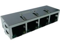 China Multi-port RJ45 XFATM2R-CLxu4-4MS 1x4 10/100Base-T Shield With LED for sale