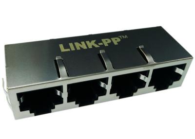 China XF10BASE-COMBO4-4S Multi-port RJ45 1x4 Magnetic Connector 10/100BT for sale