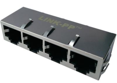 China RJ45 1x4 XFATM2-COMBO4-4S Multi-port Magnetic Connector 10/100BT for sale