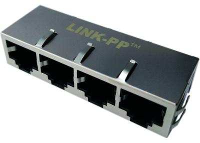 China RJ45 1x4 XFATM2D-COMBO4-4S Multi-port Magnetic Connector 10/100BT for sale