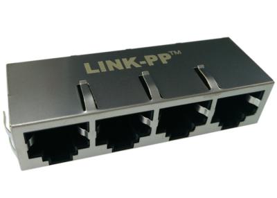 China RJ45 1x4 XFATM2E-COMBO4-4MS Multi-port Magnetic Connector 10/100BT for sale