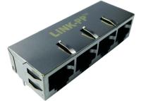 China RJ45 1x4 XFATM2E-COMBO4-4S Multi-port Magnetic Connector 10/100BT for sale
