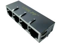 China XFATM2SA-COMBO4-4MS Rj45 Quad Port 10/100Base-T Shield Tab-down for sale