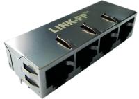China XFATM2R-COMBO4-4MS Rj45 Quad Port 10/100Base-T Shield Tab-down for sale