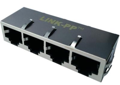 China XFATM9-COMBO4-4M 10/100Base-T 4 Ports Rj45 Modular Pcb Jack Side Entry for sale