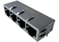 China XFATM9-COMBO4-4S 10/100Base-T 4 Ports Rj45 Modular Pcb Jack Side Entry for sale